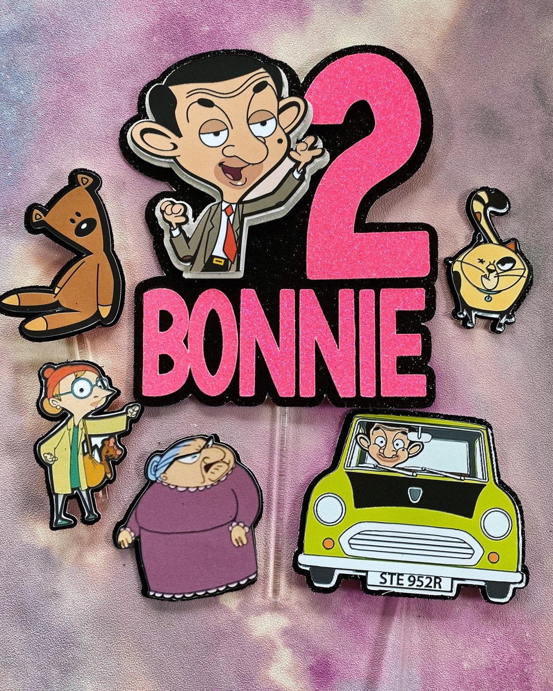Mr Bean Themed Cake Topper Set! Birthday / Personalised / Custom ...