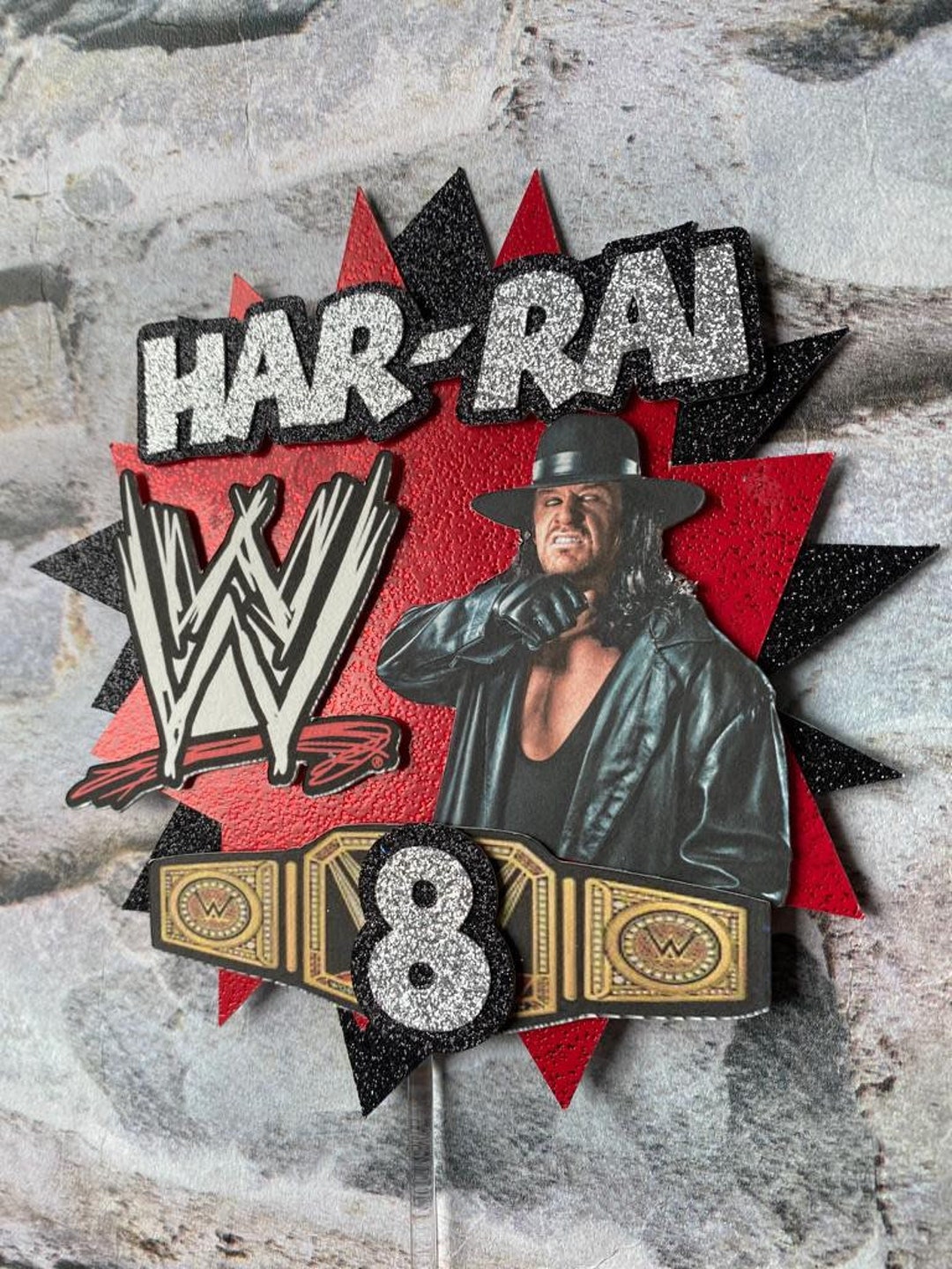 WWE the Undertaker Personalised Cake Topper! Custom * Birthday ...