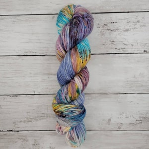 Wren Field of Flowers, Hand Dyed Yarn, Worsted Weight, Superwash Merino ...
