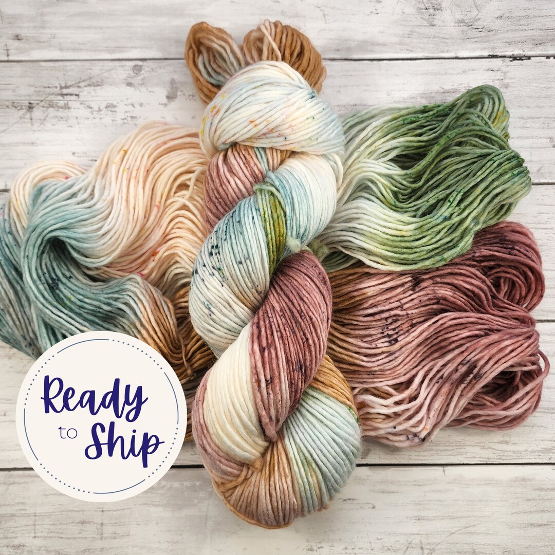 Dove Winter Gathering, Hand Dyed Yarn, DK Weight, Speckled Yarn ...