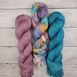 Wren Field of Flowers, Hand Dyed Yarn, Worsted Weight, Superwash Merino ...