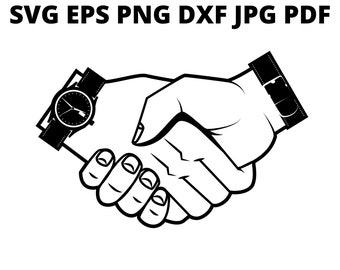 Vintage Victorian Hand Shake 1880s Antique Shaking Hands Vector Clipart ...