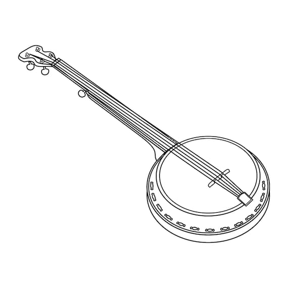 Banjo Drawing