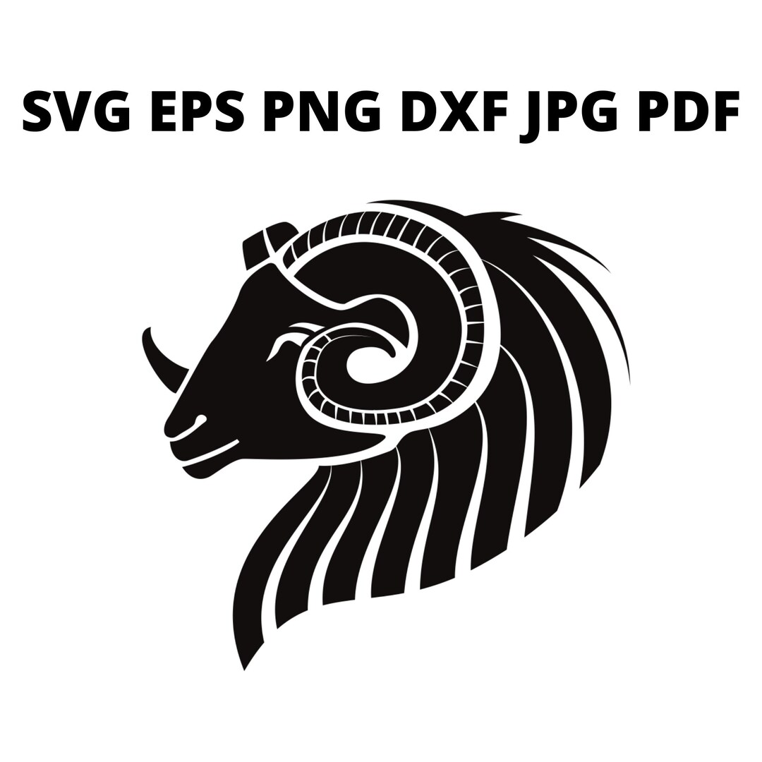 Widder Symbol SVG Clipart, Horoskop Zeichen Digital Download ...