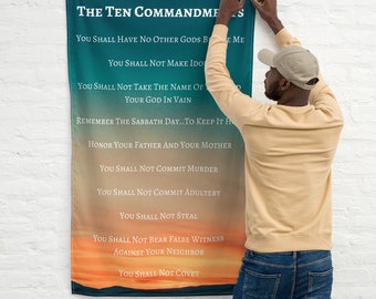 Ten Commandments Poster - Etsy