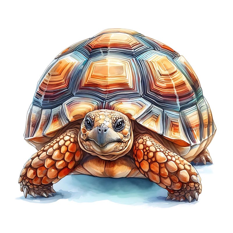 Tortoise Watercolor - Etsy
