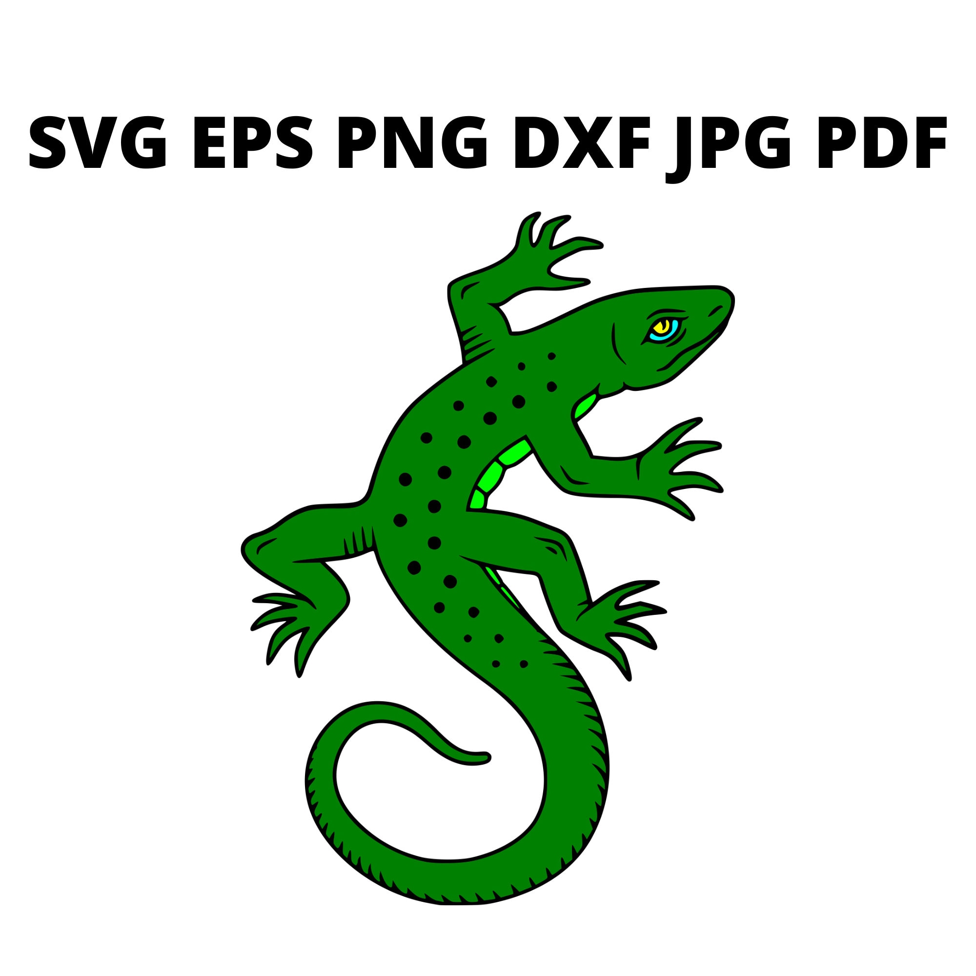 Green Salamander Clipart