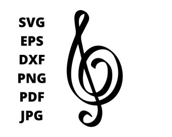 G Clef Svg - Etsy