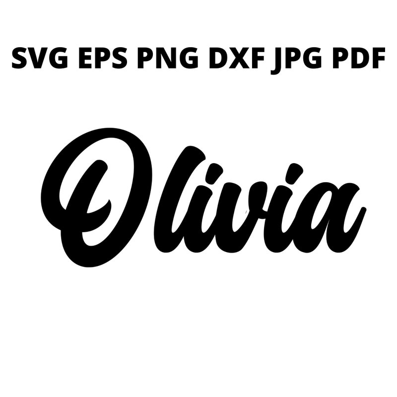 Olivia Svg - Etsy Canada