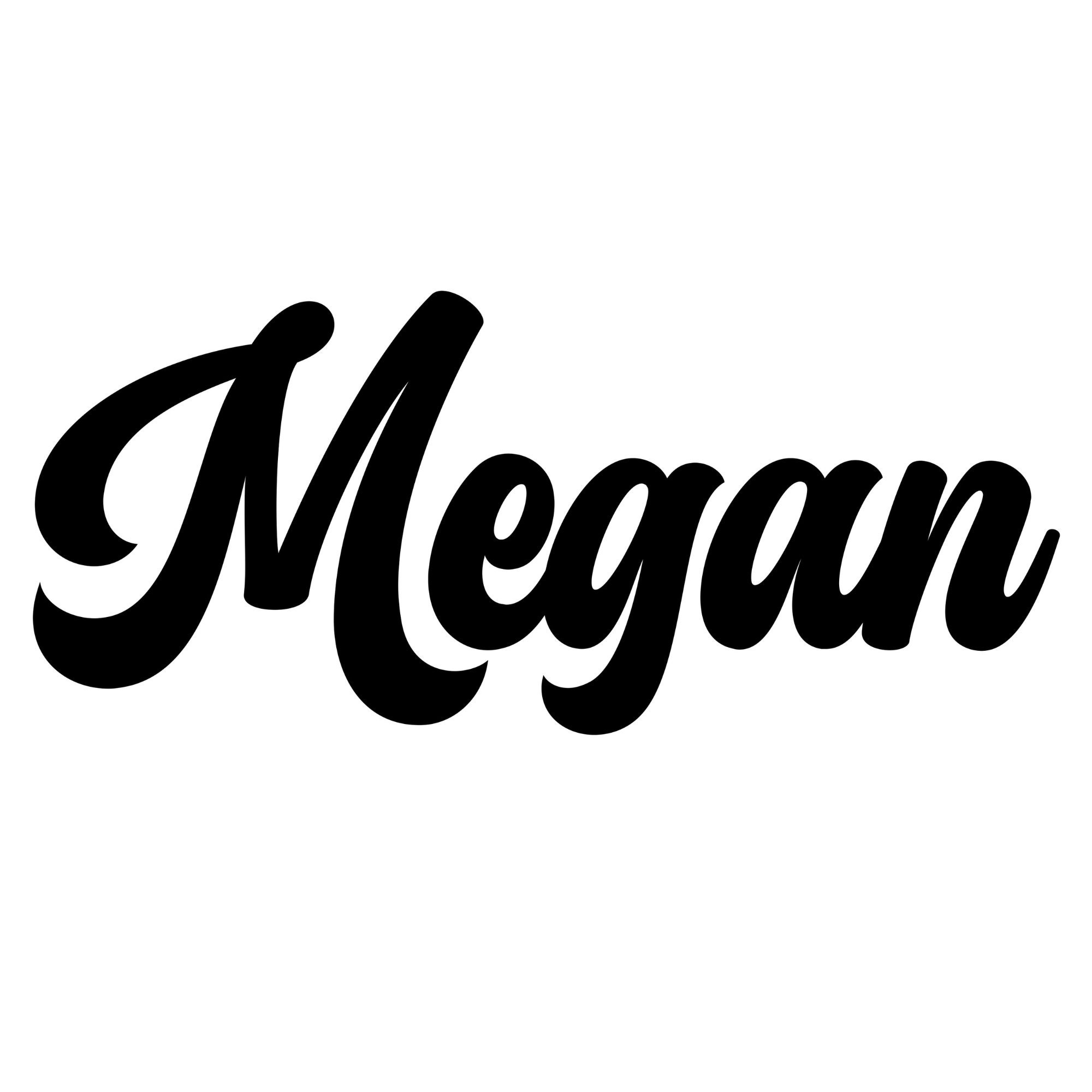Arte Del Nombre De Megan