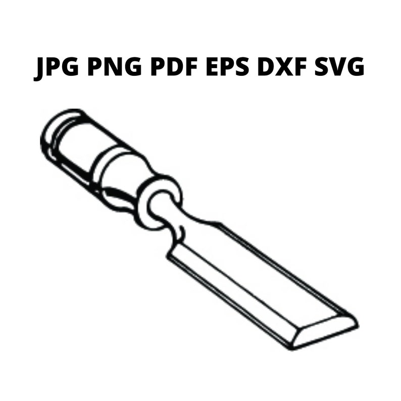 Black and White Chisel SVG Clipart Wood Working Jpg Pdf Image - Etsy ...
