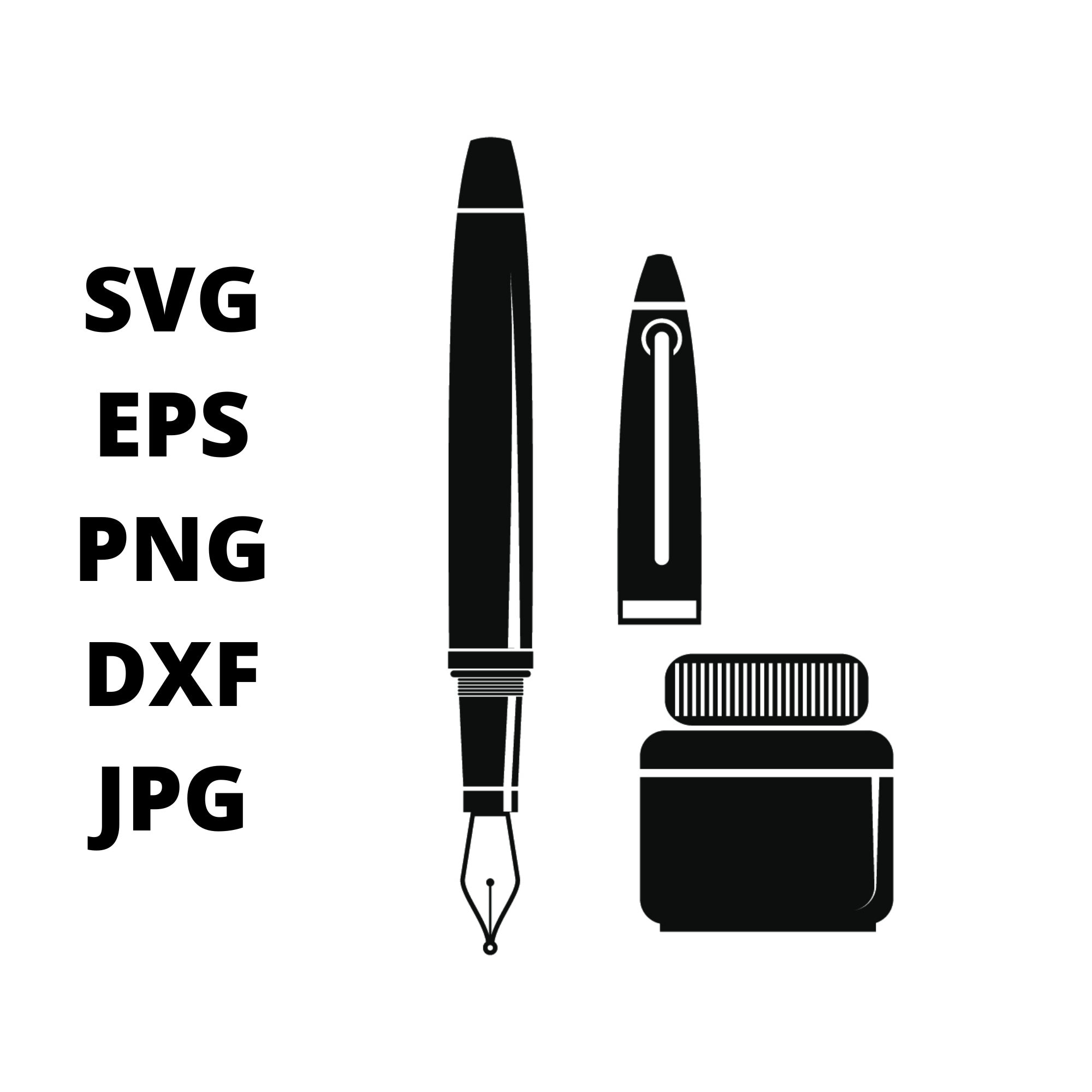 Poetry Fountain Pen Clipart