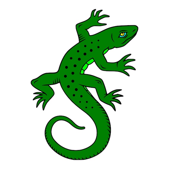 Green Lizard Clipart