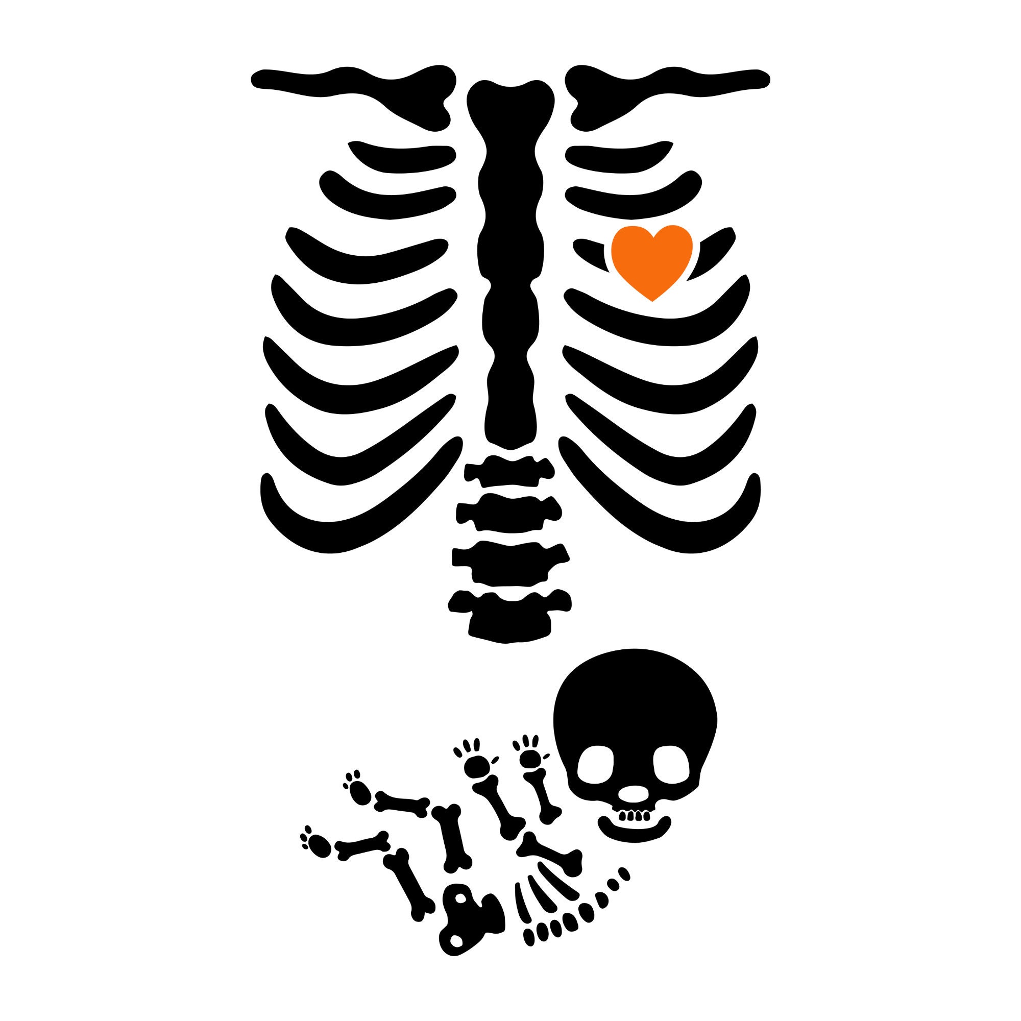 Pregnant Halloween Skeleton SVG Clipart Preggo Halloween - Etsy Canada