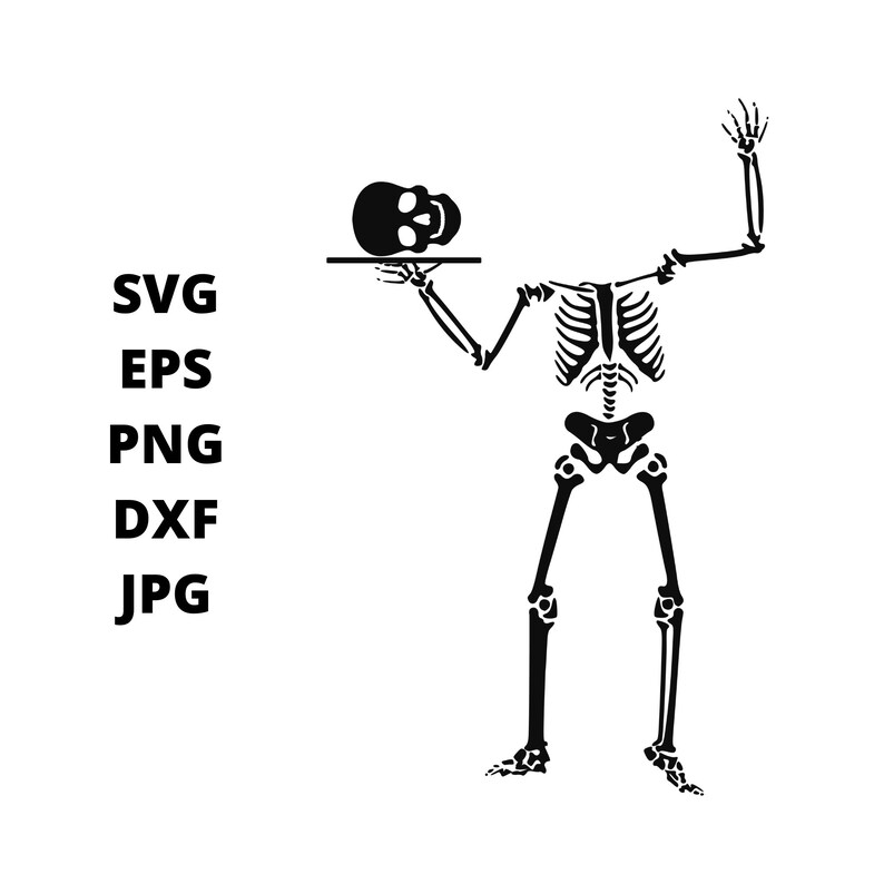 Funny Headless Skeleton SVG Clipart Halloween Jokes Image - Etsy Canada