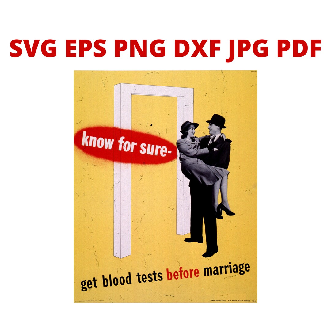 Vintage Blood Test Poster SVG Clipart, FULL COMMERCIAL Use, Advertising ...