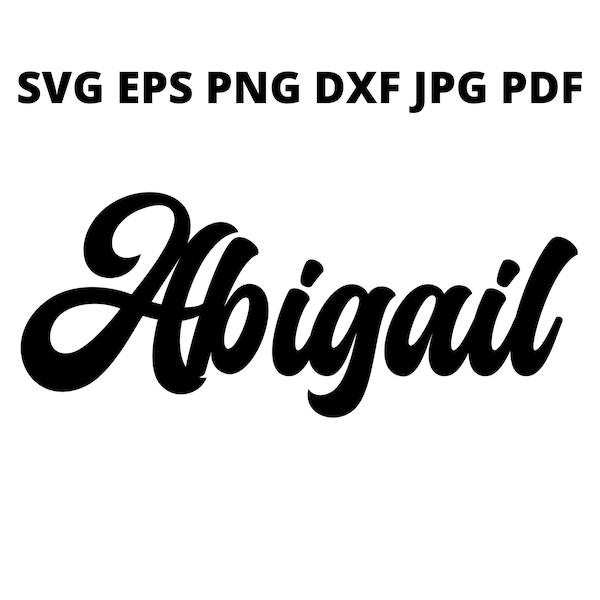 Abigail Svg - Etsy