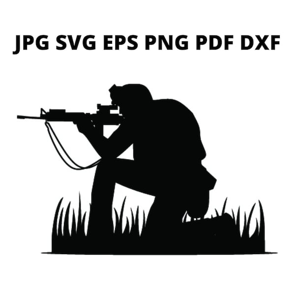 Sniper Army Svg - Etsy