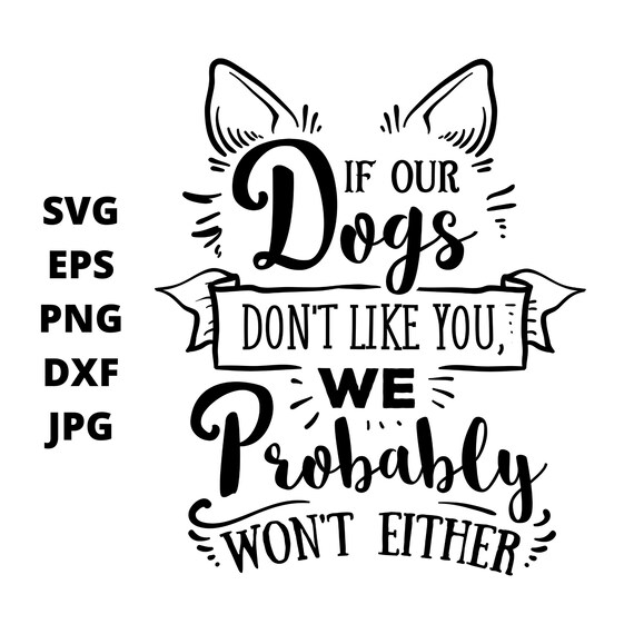 Funny Dog Quotes SVG Clipart Dog Jokes Cricut Digital - Etsy
