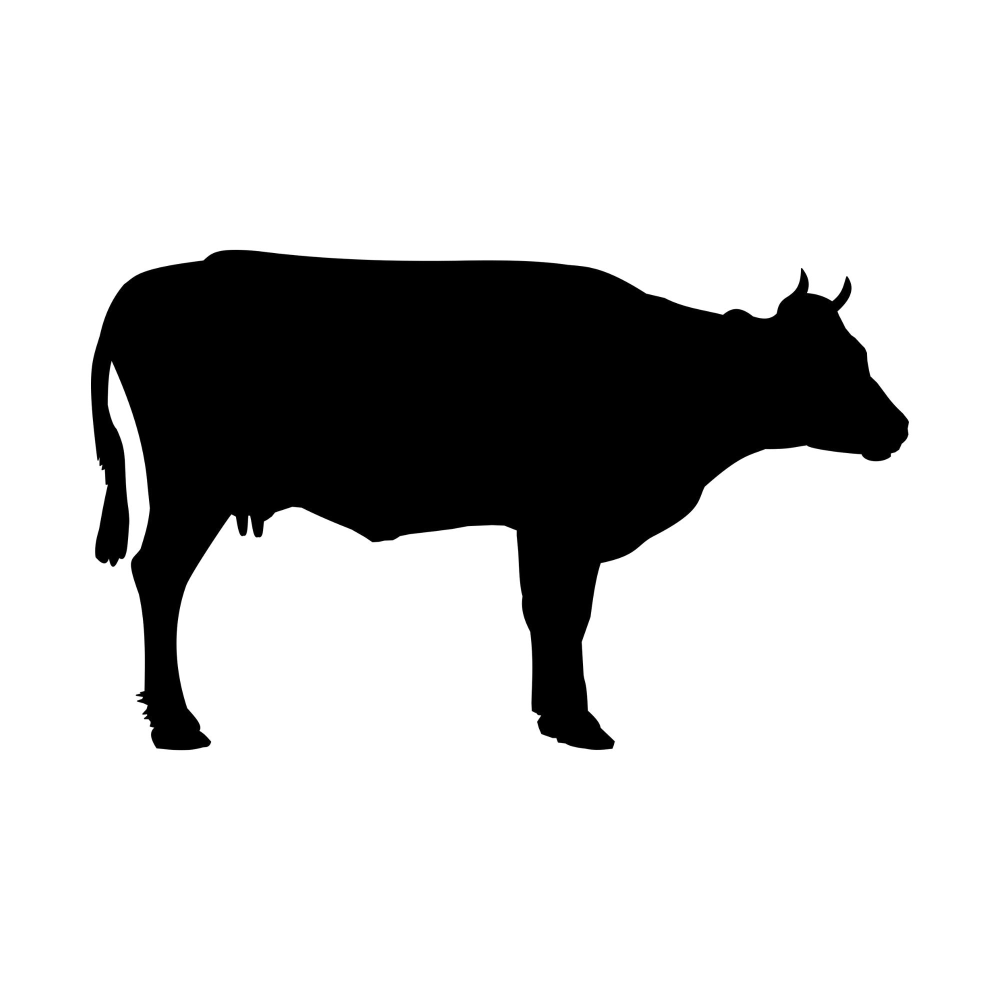 Cow Silhouette Clip Art
