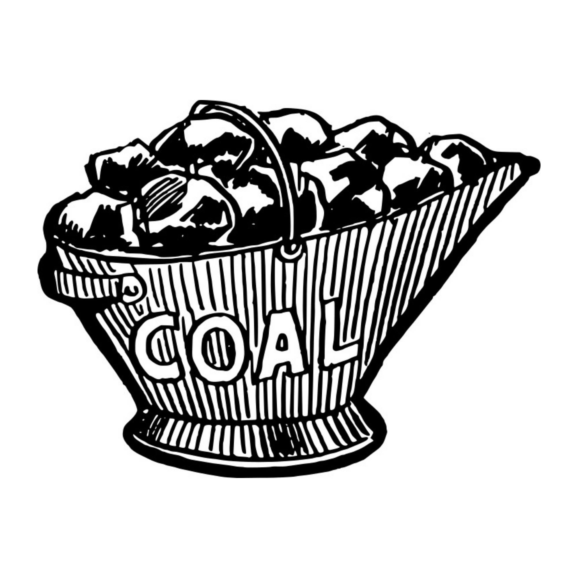 Black and White Coal Scuttle SVG Clipart Coal Bucket Image - Etsy UK