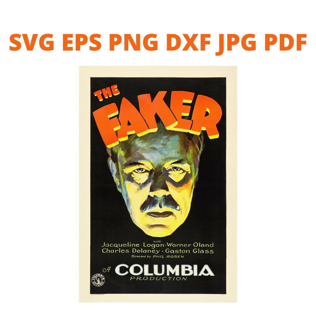 Transparent the Faker Movie Poster SVG Clipart, FULL COMMERCIAL Use ...