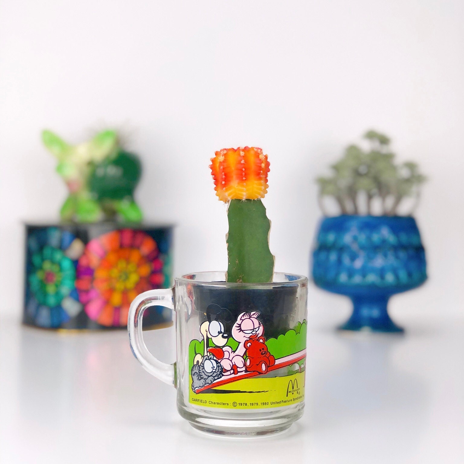 Retro Vintage 1980 Mcdonald's Garfield With Odie Nermal Coffee Tea ...