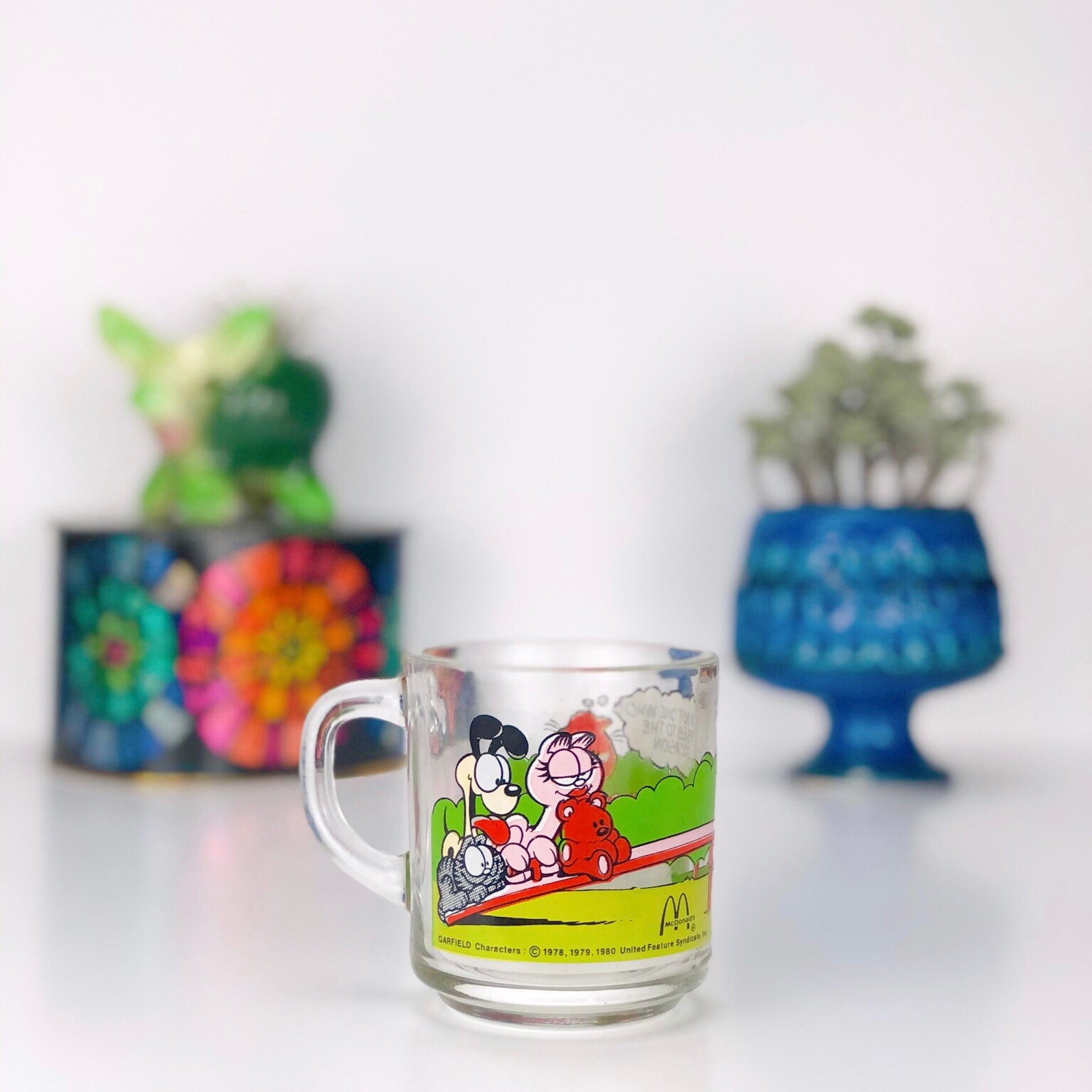 Retro Vintage 1980 Mcdonald's Garfield With Odie Nermal Coffee Tea ...