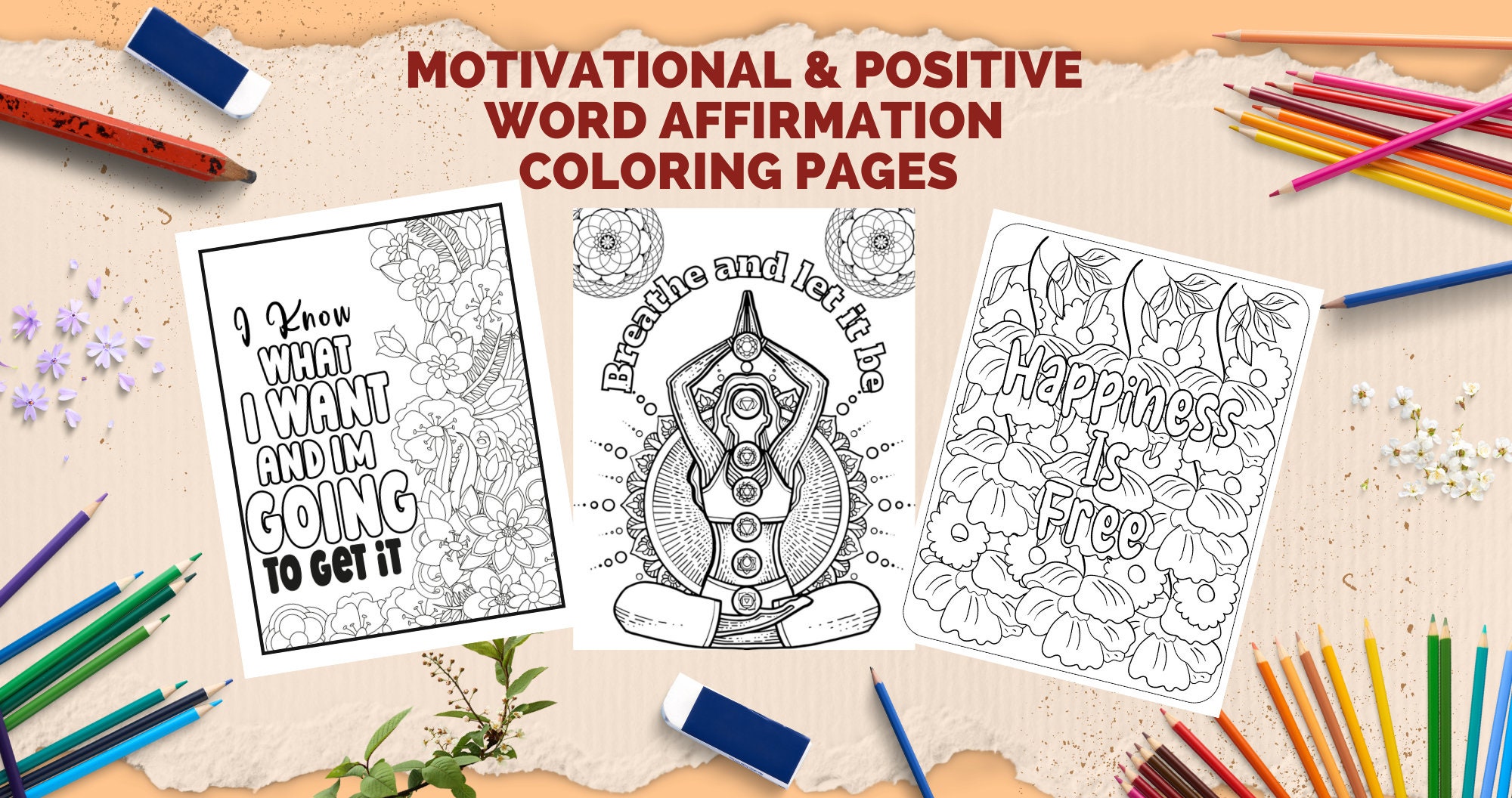 Printable Mental Health Coloring Pages Digital Download for - Etsy