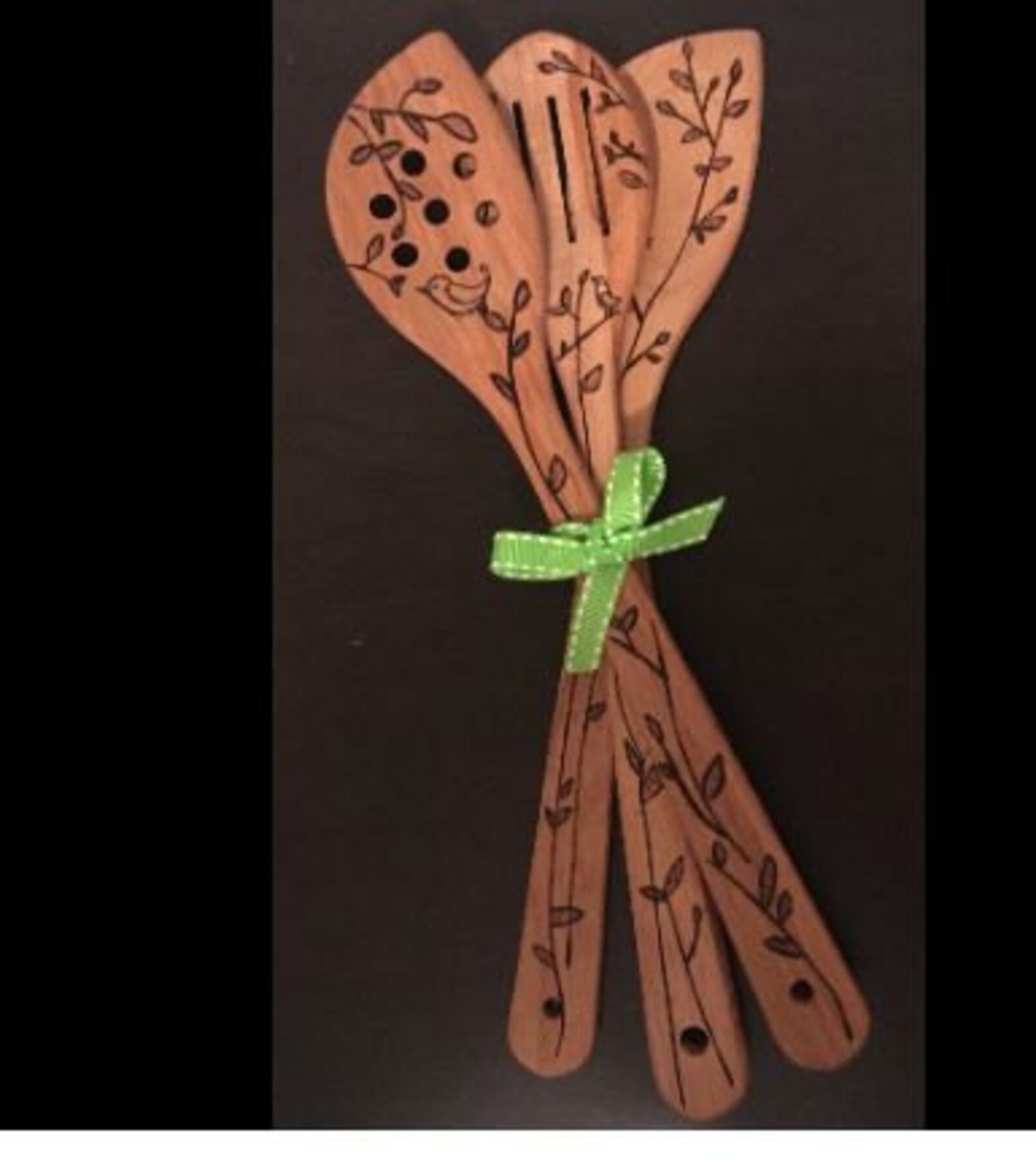 6x Healthy, Safe Wooden Spoons for Cooking, Crafts and Kitchen Decor ...