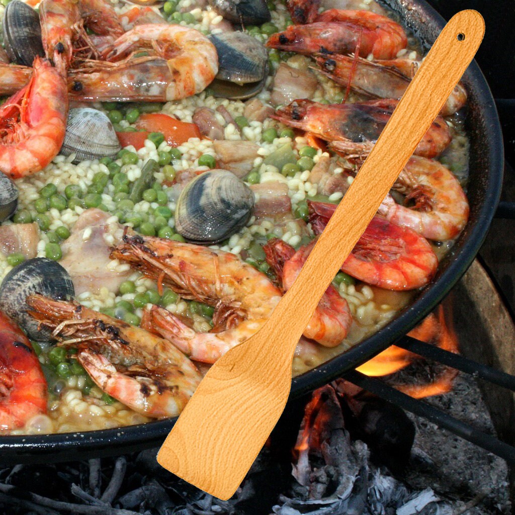 18 Long Wooden Stir Paddle Heavy Duty Cajun Spoon for Cooking in Big ...