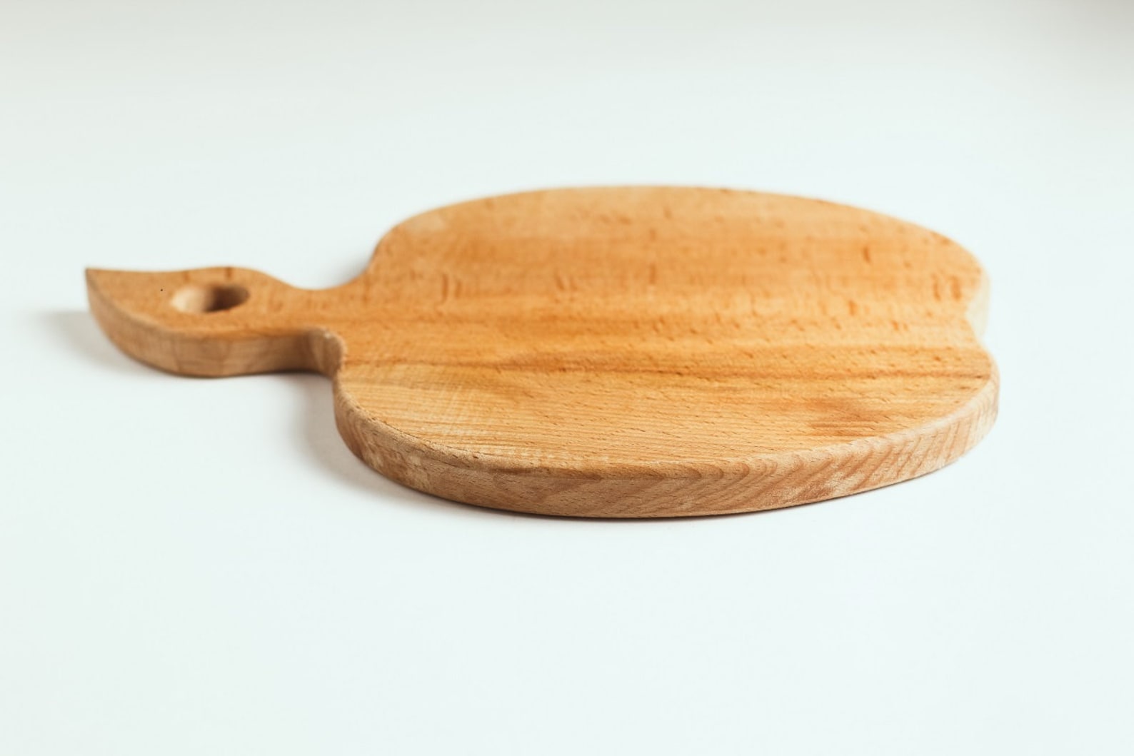 Small Wooden Cutting Board With Handle 7.5x11" - Apple Shaped Fruit ...
