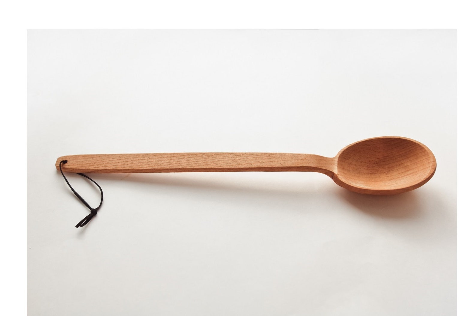 18" Large Wooden Spoon - Heavy Duty Handmade Long Handle Cooking Spoon ...