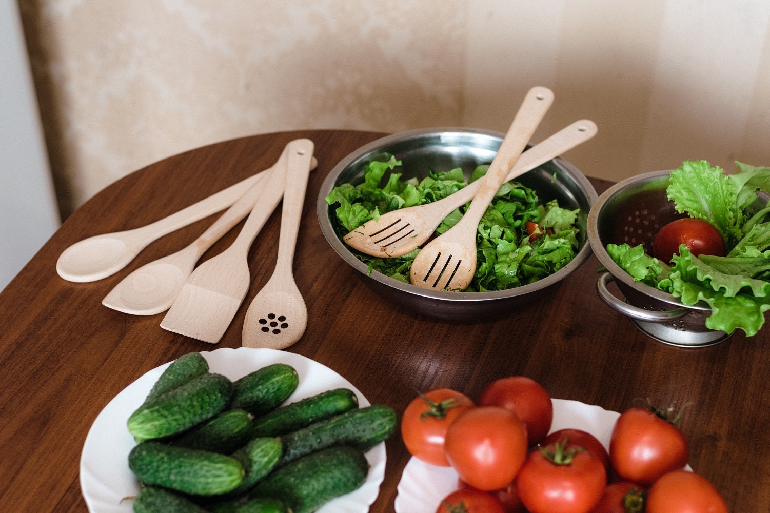 6x Healthy, Safe Wooden Spoons for Cooking, Crafts and Kitchen Decor ...