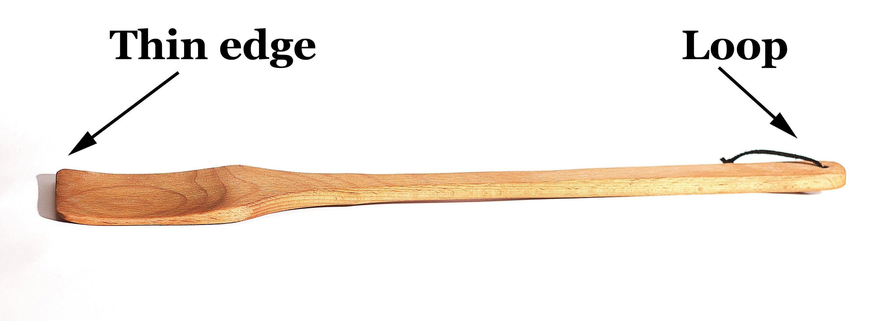 18" Long Wooden Stir Paddle - Heavy Duty Cajun Spoon for Cooking in Big ...