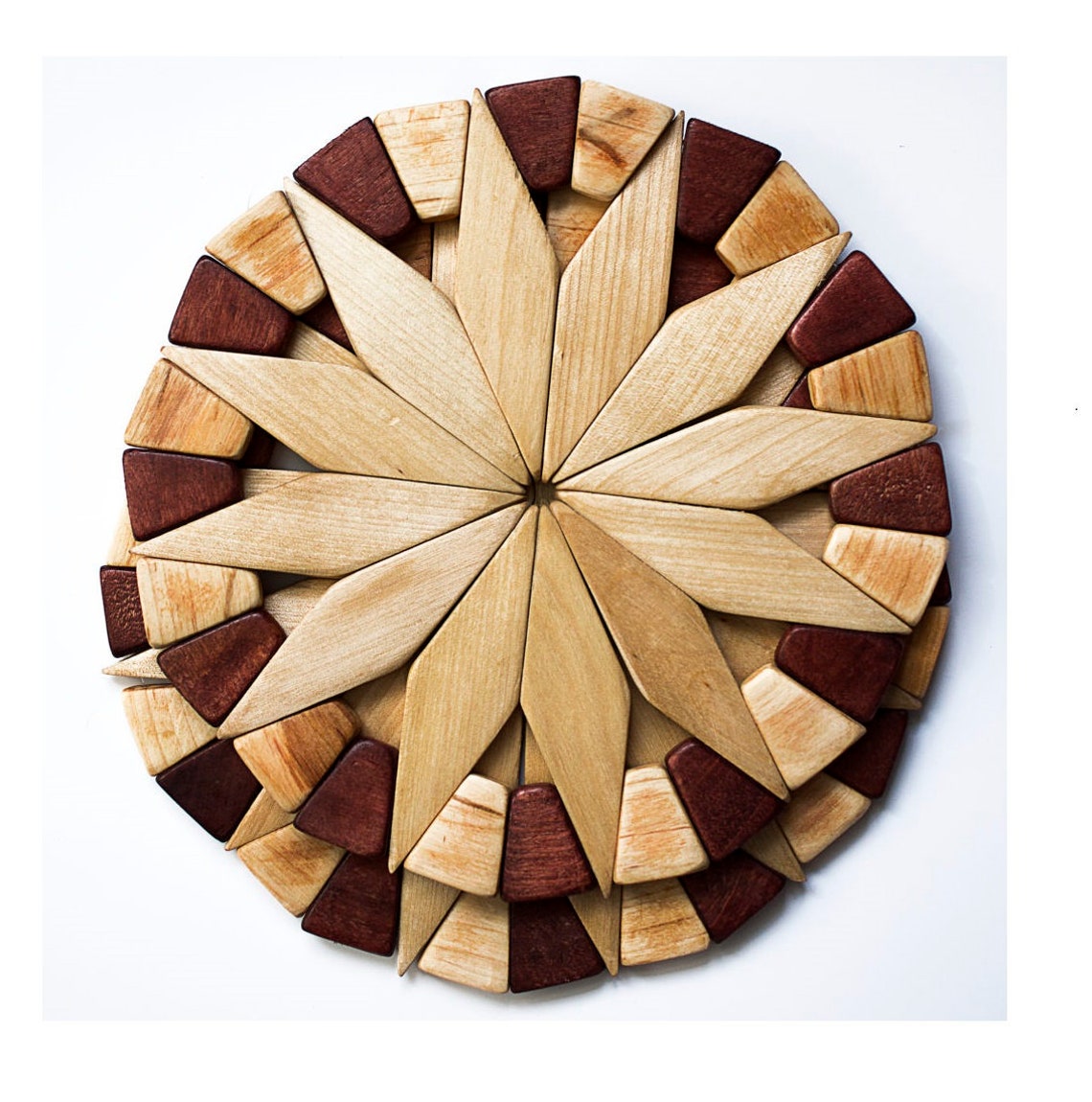 Handmade Wood Trivets for Hot Dishes 2 Ecofriendly Sturdy - Etsy
