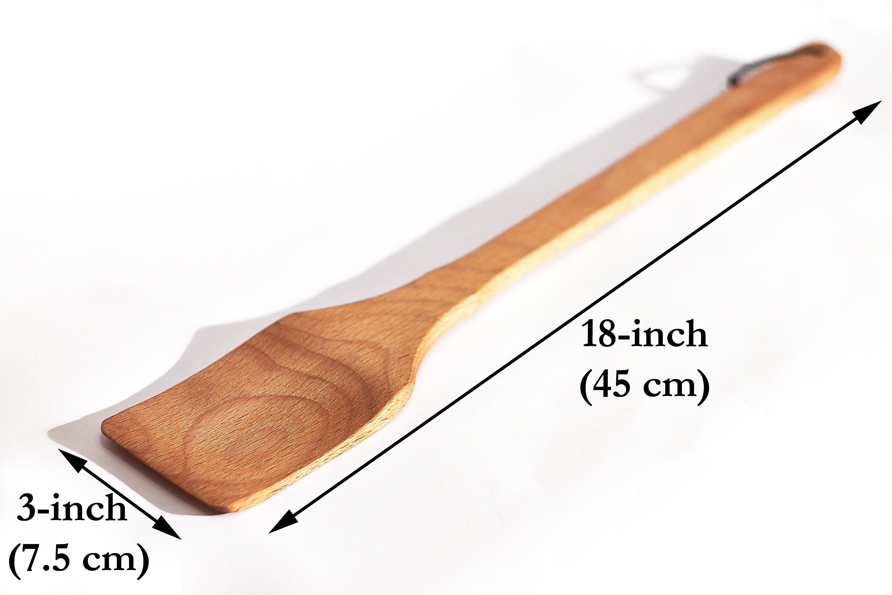 18" Long Wooden Stir Paddle - Heavy Duty Cajun Spoon for Cooking in Big ...