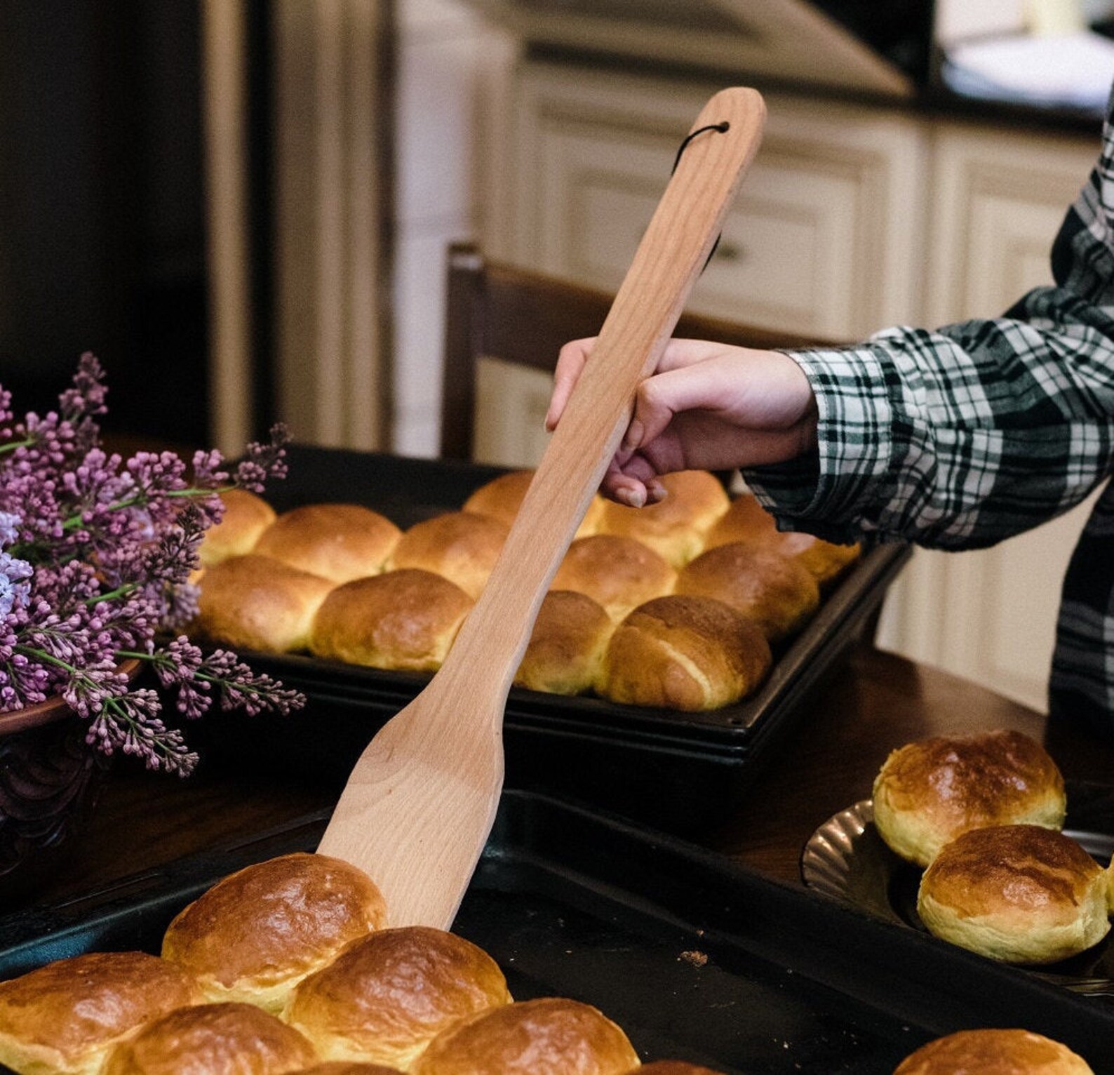 Large Wooden Spoon - 18" Heavy Duty Cajun Stir Paddle for Cooking in ...