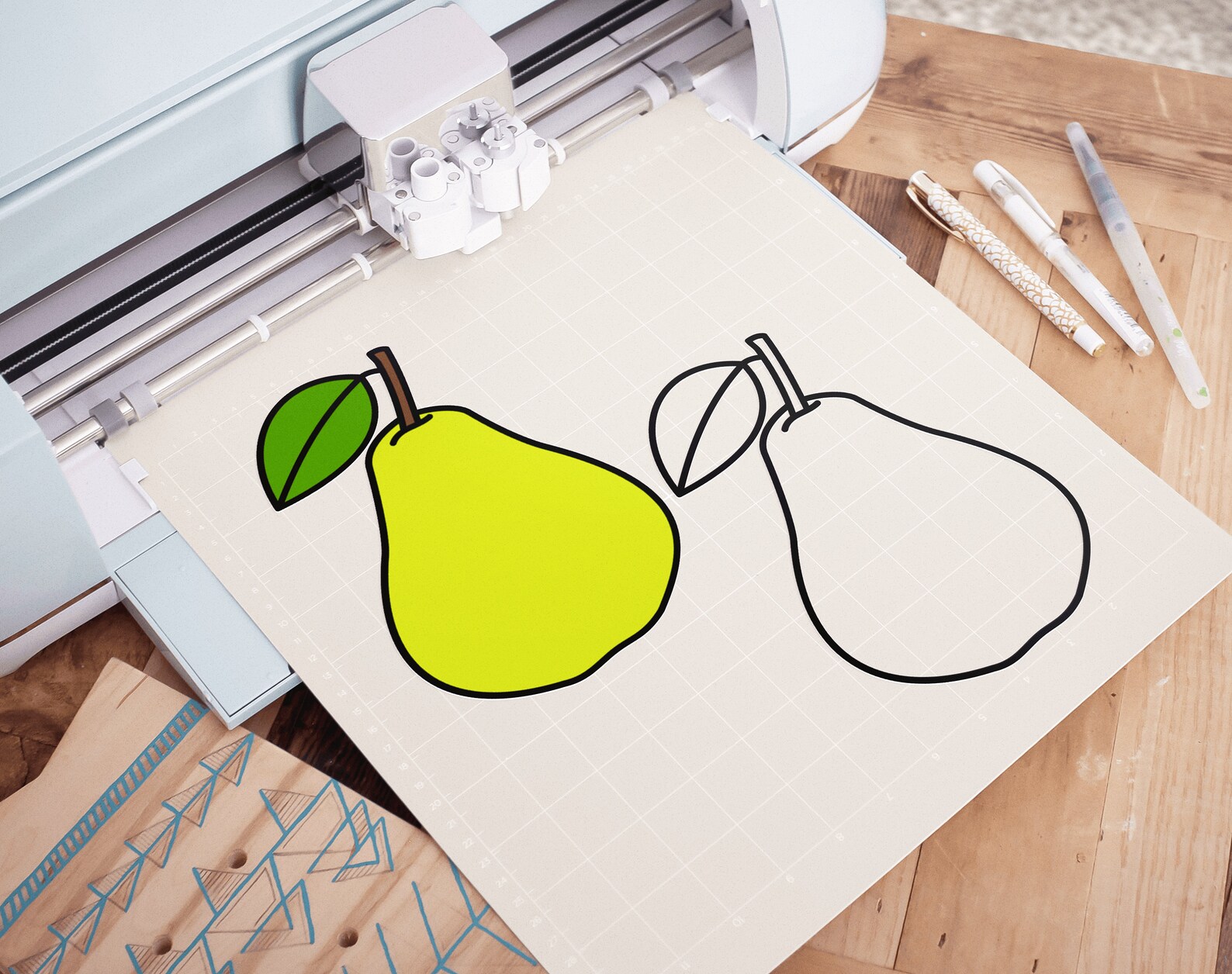 Pear SVG Cricut Cut File Pear PNG Printable pdf dxf Pear | Etsy