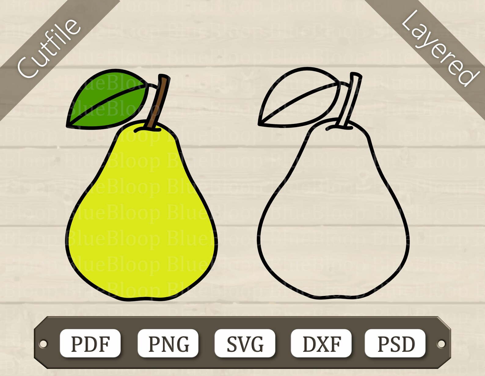 Pear SVG Cricut Cut File Pear PNG Printable pdf dxf Pear | Etsy
