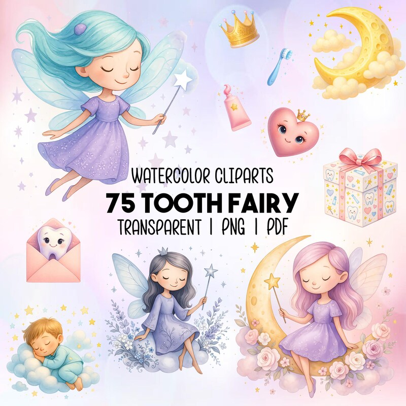 Cute Tooth Clipart - Etsy