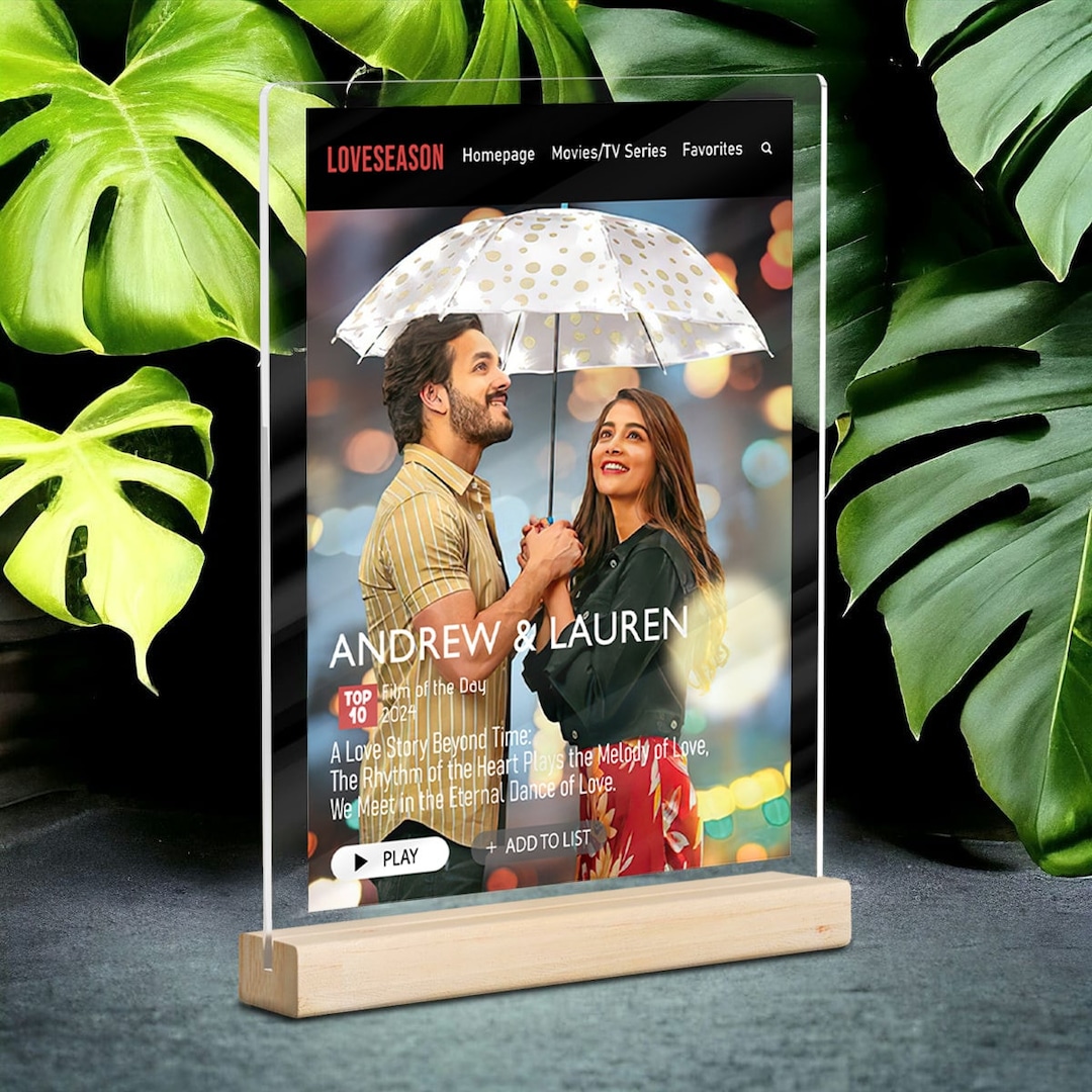 Personalized Netflix Movie Poster for Couples, Poster Custom Netflix ...