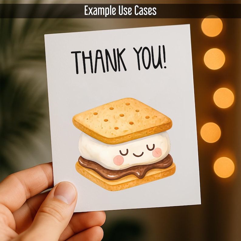 25 Kawaii Smores Clipart Set, PNG Cute Marshmallow, Chocolate Graham ...