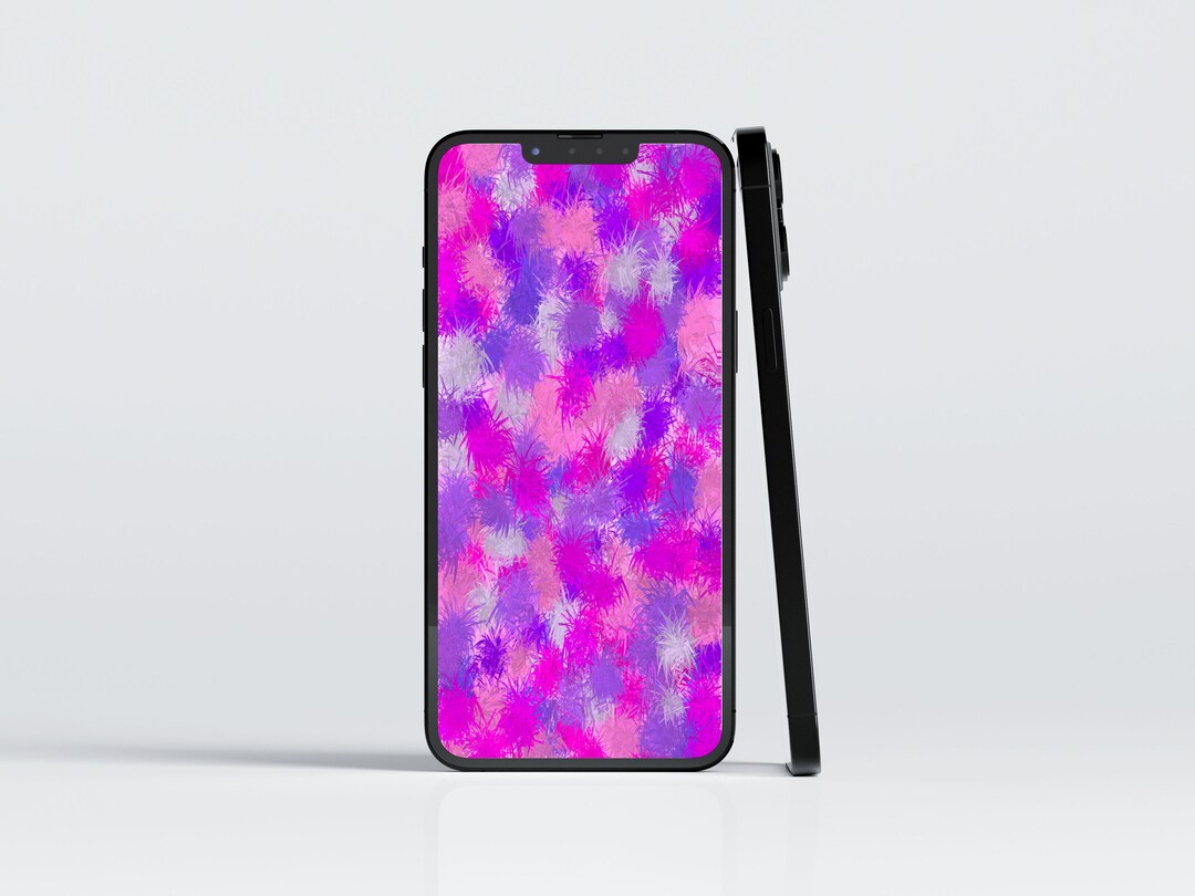 Pom Poms Phone Home Screen | Vibrant iPhone Lock Screen | Samsung Lock ...