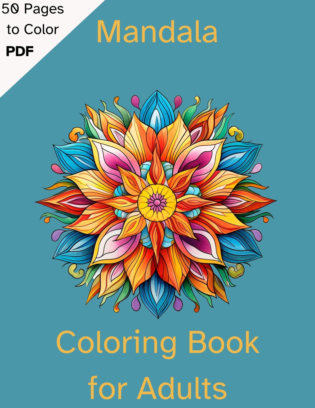 Coloring Book for Adults Calming Mandala Coloring - Etsy