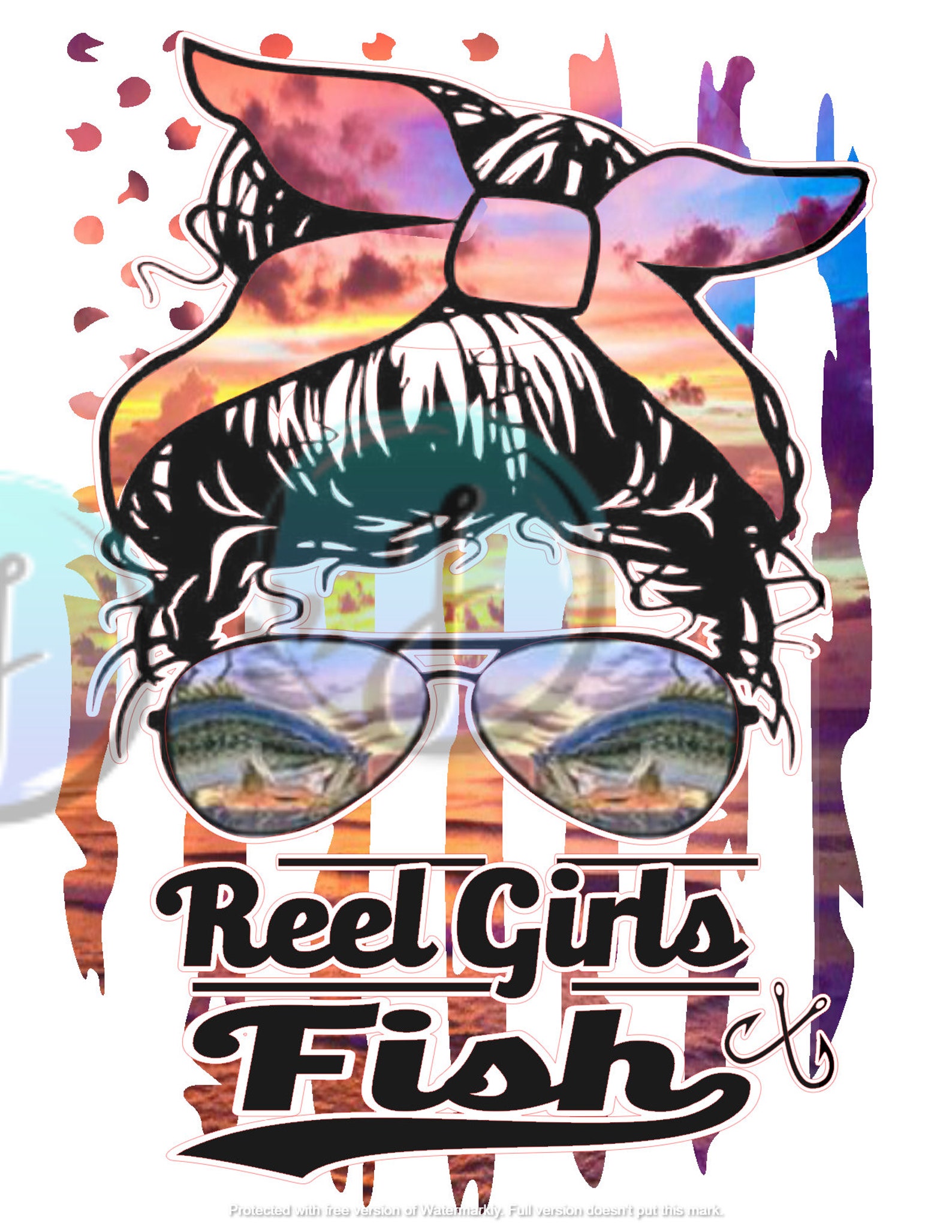 Reel Girls Fish, PNG File, Sublimation. Mothers Day Gift - Etsy