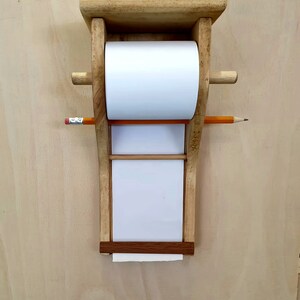 Shopping List Holder With Paper Roll and Pencil - Etsy