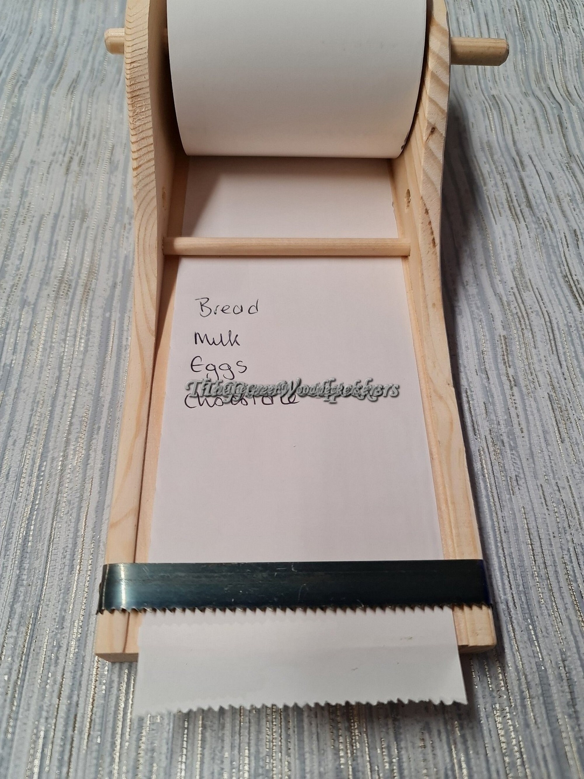 Shopping List Holder With Paper Roll and Pencil | Etsy