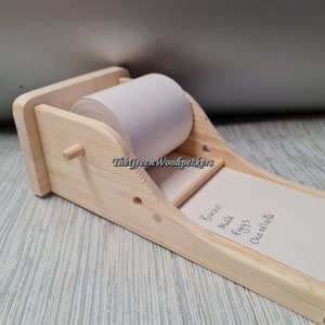 Shopping List Holder With Paper Roll and Pencil - Etsy