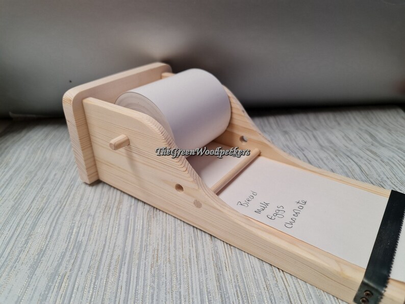 Shopping List Holder With Paper Roll and Pencil | Etsy